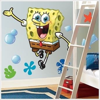 SPONGEBOB SQUAREPANTS Mural Wall Stickers Nick Decals @ niftywarehouse ...