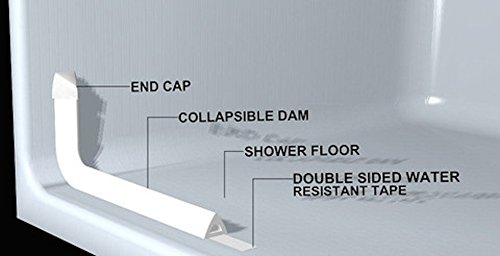 66" Collapsible Threshold Water Dam with Round End Caps Health Beauty ...