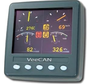 Amazon.com: Veecan 320 Color Display programmed with J1939 Engine ...