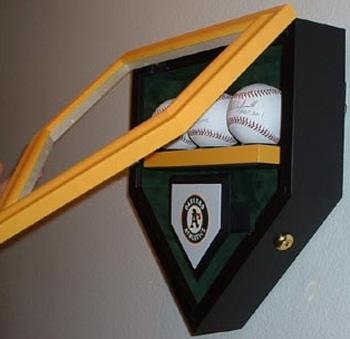 3 Ball Team Display Case - Glass Baseball Display Cases - Buy Display Cases