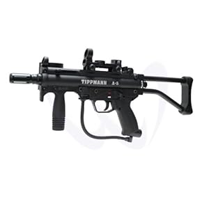 Amazon.com : Tippmann A5 A-5 Paintball Sniper Gun w/ Ncstar Red & Green ...
