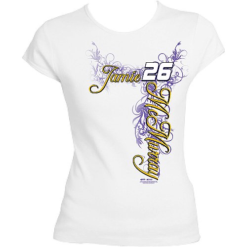 NASCAR Banner Flag: Checkered Flag Sports Jamie McMurray Ladies Short ...