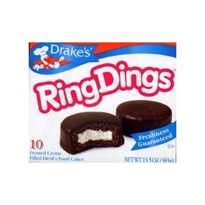 Amazon.com : Drake's Cakes Ring Dings 2 boxes 20 pkgs. : Prepared Food ...