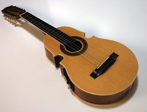 NEW ACOUSTIC ELECTRIC CUATRO GUITAR w EQ+ DELUXE GIGBAG (B003MUBM7K ...