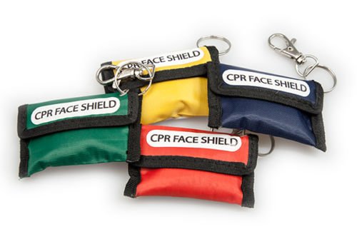CPR FACE SHIELD KEY RING POUCH WITH CPR INSTRUCTIONS | Nakosite
