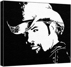Toby Keith Pop Art Painting (100% Original Painting. Not a Print ...