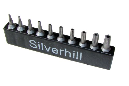 Silverhill Tools ATK67 6 Point Star Bit Set with Security Bits Hardware ...
