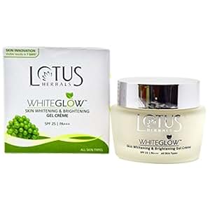 Lotus Herbals Whiteglow Skin Whitening And Brightening Gel Cream SPF-25 ...