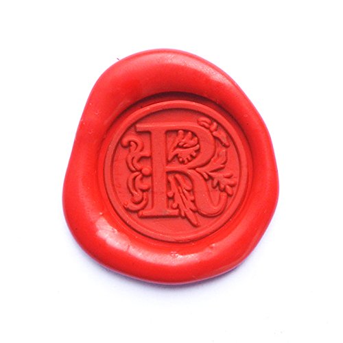 UNIQOOO Arts & Crafts Initial Letter R Wax Seal Stamp Entertainment ...