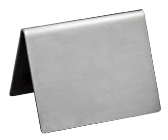 Amazon.com: New Star Stainless Steel Table Tent Sign, Plain for Dry ...