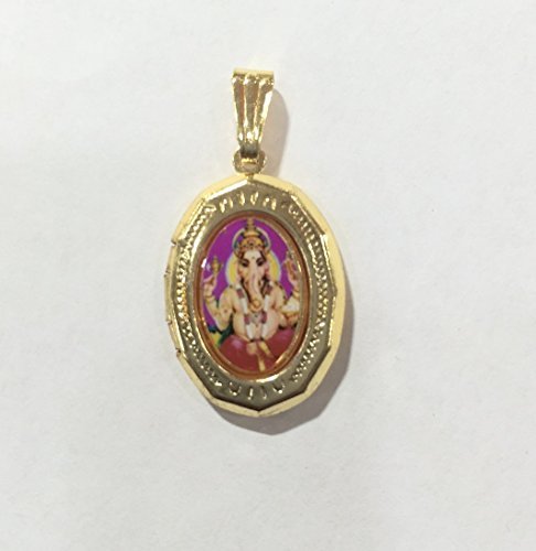 Hindu God Locket Pendant Gold Various Hindu Gods Ganesh Krishna ...