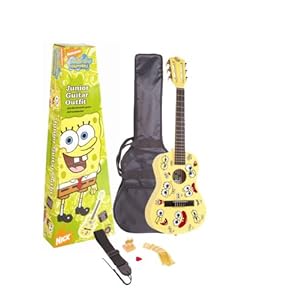 Spongebob Junior String Guitar,Carry Bag,Strap,Pitch Pipe,Plectrum,2nd ...