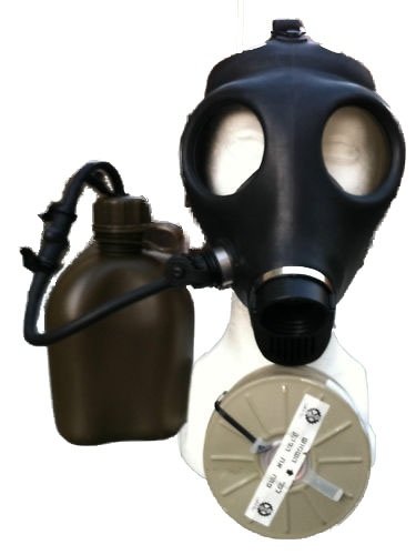 Israeli Adult Gas Mask with Nato Filter and Hydration Canteen New ...