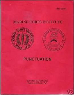 Marine Corps Institute Punctuation MCI 0119H: United States Marine ...