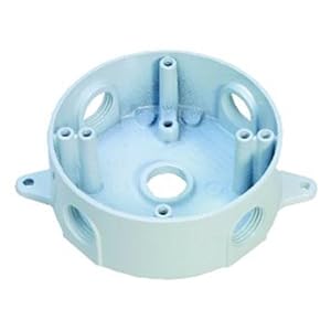 Sigma Electric 143854WH 1/2-Inch 5 Hole Round Box, White - Electrical ...