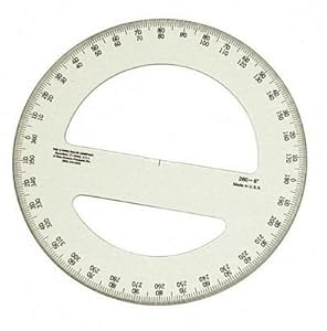 360 Degree Circular 6inch Protractor