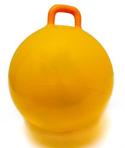 VIAHART 18'' Yellow Space Hopper Ball with Handle, Pump Included ...