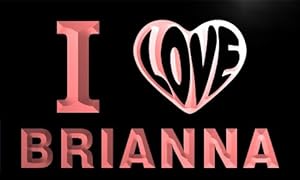 Amazon.com - vg0725-r I LOVE YOU BRIANNA Wedding Gift Night Light Room ...