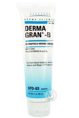 Dermagran-B Hydrophilic Wound Dressings - Gel - 3 oz tube - Health ...