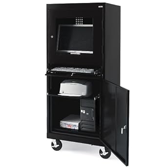 Amazon.com: Atlantic Metal Economical Mobile Computer Cabinet ...
