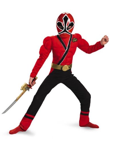 Red Ranger Samurai Classic Muscle Costume | nitaburgamy