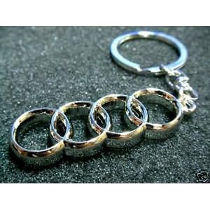 AUDI Stylish Key Chain metallic keychain car bike, key ring keyring
