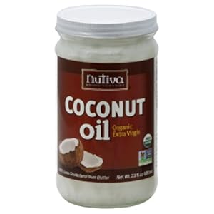 Amazon.com: Organic Virgin Coconut Oil (Glass Jar) Nutiva 23 oz Oil ...