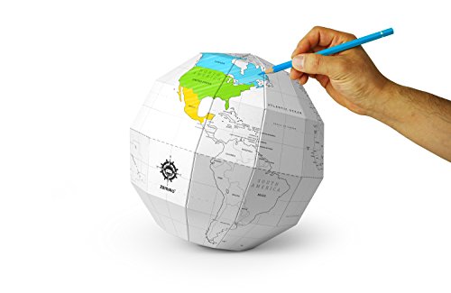 DIY Scratch Assemble Globe Coloring World Map - Import It All