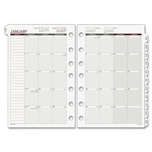 Amazon.com : Day Runner 2015 Monthly Planner Calendar Refill, 5.5 x 8.5 ...