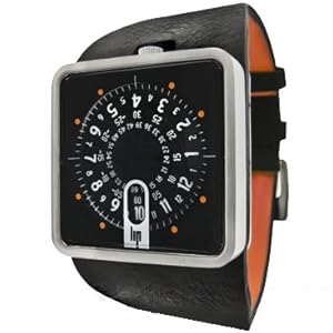 LIP Montre - Mythic - noir et orange: Amazon.fr: Montres