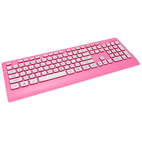 Azio HUE Wireless Keyboard and Mouse, Candy Pink(KM507PN) Electronics ...