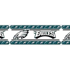 Amazon.com : NFL Philadelphia Eagles Wall Border : Wallpaper Borders ...