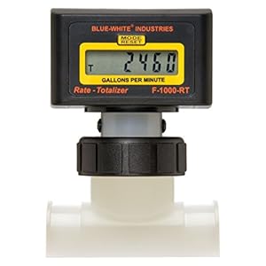 Amazon.com : 2 Inch Electronic Digital Pool Flow Meter - 30-300 gpm ...