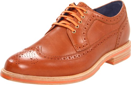 Cole Haan 可汗 棕色布洛克雕花男鞋_休闲皮鞋_什么值得买