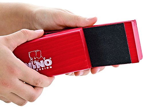 Nino Percussion NINO940R Wood Sand Block Pair, Red Arts Entertainment ...