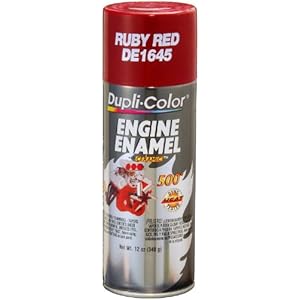 Amazon.com: Dupli-Color DE1653 Ceramic Red Engine Paint - 12 oz ...