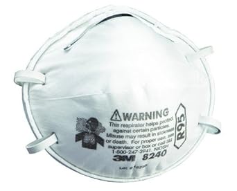 3M 8240 R95 Particulate Disposable Respirator Mask 20 Box: Amazon.com ...