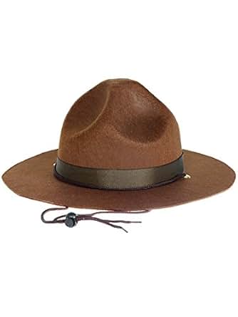 Amazon.com: Ranger Or Canadian Mountie Hat, Brown, One Size fits most ...