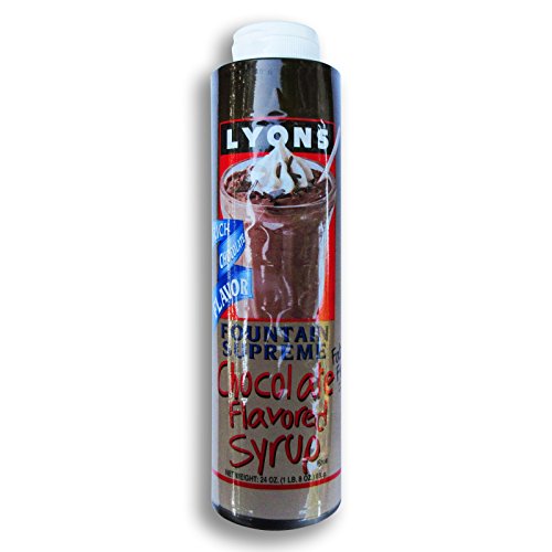 Lyons Fountain Supreme Chocolate Flavoring Syrup - 24 Oz. Bottle Food ...