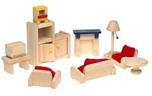Amazon.com: Small World Toys Ryan's Room Wooden Dollhouse - Relaxing In ...