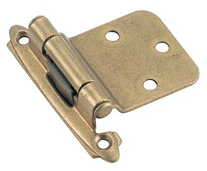 Amerock BP7630-BB Hinge Self-Closing Reverse Bevel Burnished Brass, 30 ...