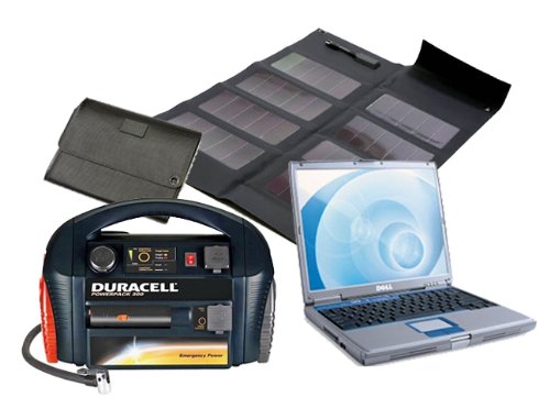 Solar Laptop Charger & Portable Power Kit 300 Watt – 12 Watt Solar ...