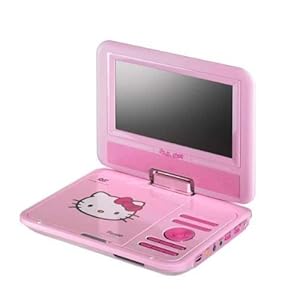 HED001U Hello Kitty portable DVD player – 7″ Children’s CD and MP3 ...