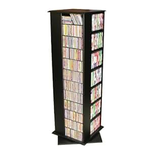 Amazon.com: Revolving Media Storage Tower Black 2391BL: Kitchen & Dining