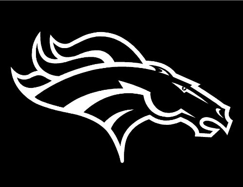 Denver Broncos Logo Decal Sticker 4x7" - auto parts