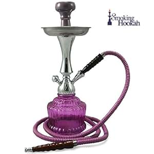 Amazon.com: 16'' Purple Lotus Hookah Cool Modern Hookah Nargila Purple ...