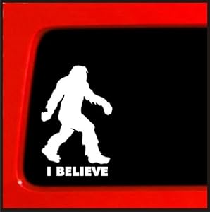 Amazon.com: Sasquatch stick figure I Believe bigfoot Vinyl sticker ...