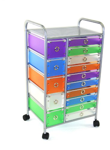 4D Concepts Multi – color 15 – drawer Rolling Cart | Best Sellers