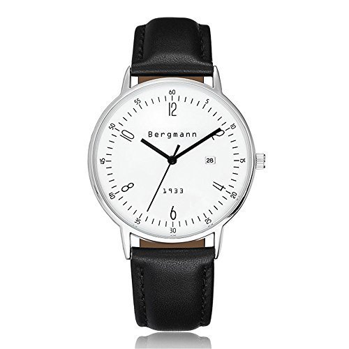 Price tracking for: Bergmann 6mm Extra Thin Watches for Men Large Case ...