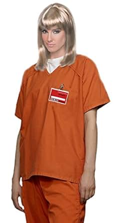 Amazon.com: Women's Prisoner Costume Convict Costume Prison Costume ...